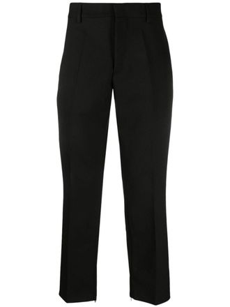 Off-white pantalon droit à taille haute - Noir