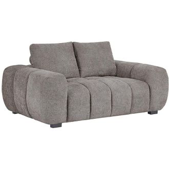 Vente-Unique Canap&eacute; 2 places en tissu textur&eacute; gris BERENIA