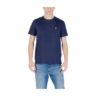 Lyle & Scott Homme, Tops, Bleu, Taille: 2XL T-shirt &agrave; manches courtes