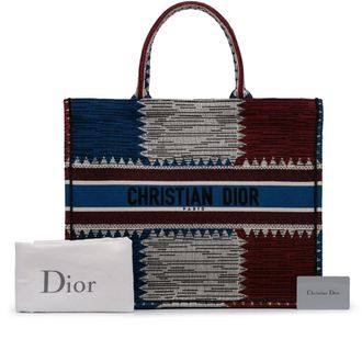 Dior Shopper - Large French Flag Book Tote - Gr. unisize - in Blau - f&uuml;r Damen