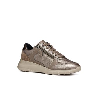 Geox Damen D ALLENIEE B Sneaker, Taupe, 37 EU