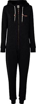 Oxmo OVA Onesie Combinaison de jogging pour femme, Noir (799000), Taille L