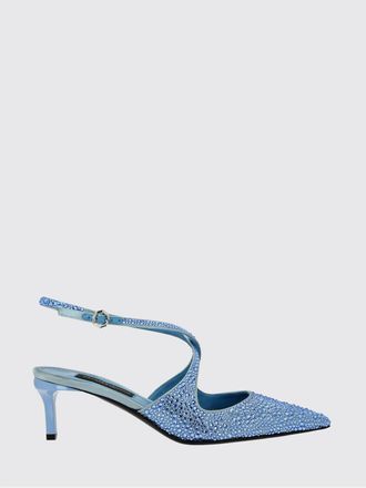 Philipp Plein Escarpins en satin avec strass et bride cheville