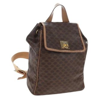 Celine Sac &agrave; dos Pre-owned Macadam Canvas - Femme - Pre-owned - Brun - Taille: ONE Size