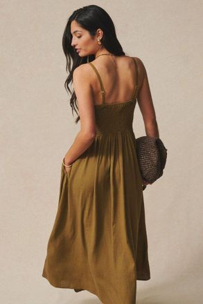 Next Midikleid Gerafftes Bandeau-Midikleid (1-tlg)