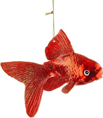 Butlers Baumanhänger Koi Karpfen Rot 12cm Glas Hang ON | dekorative Christbaumkugel für Weihnachtsbaum | ausgefallener Baumschmuck zum Aufhängen | Deko für Ta