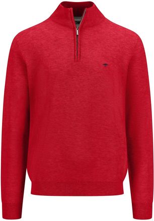 Fynch-Hatton Pullover aus Baumwolle mit Wabenstruktur Poppy red / 3XL