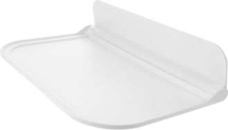 Lurrose Klappbares Wandregal Wei&szlig; aus Platzsparendes Aufbewahrungsboard f&uuml;r Bad K&uuml;che und Schlafzimmer Gro&szlig;es Multifunktionales H&auml;ngeregal f&uuml;r Handt&uuml;cher Klei