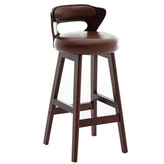 Generic Barhocker, Tresenhocker mit PU-Lederbezug, Vintage-Barst&uuml;hle f&uuml;r K&uuml;cheninseln, Pubs, Caf&eacute;s, Esszimmer und mehr