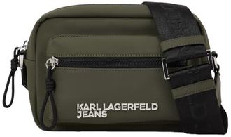 Karl Lagerfeld Karl Lagerfeld Jeans, Homme, Sac Bandouli&egrave;re En Enduit Pu Ew, Vert, One size