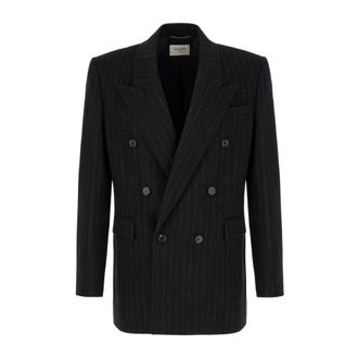 Saint Laurent Stilvolle Jacken und Westen Kollektion - - Jackets - Herren - Schwarzk - XL
