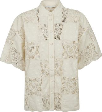 Zimmermann Femme, Blouses et Chemises, Beige, Taille: 36 FR Wanderlust Shirt