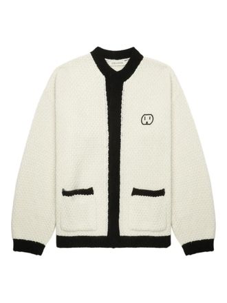 Joshua Sanders Cardigan mit Logo-Stickerei - Weiß