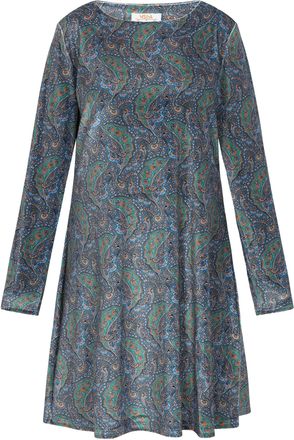 Usha Kleid Frauen blau mehrfarbig