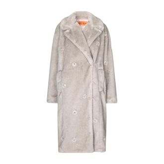 Stine Goya Verzierte Kunstpelzjacke - - Jackets - Damen - Grau - XS