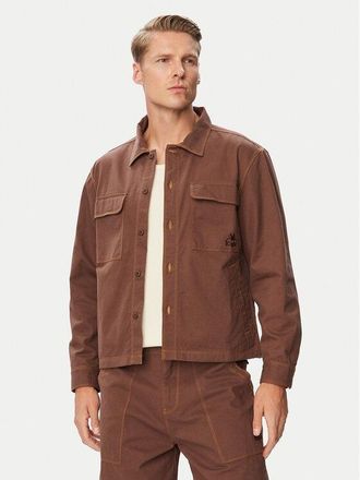 Kappa Jeansjacke 37265GW Braun Comfort Fit