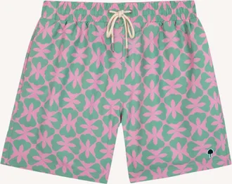 Faguo Short de bain vert clair et rose - MIMIZAN