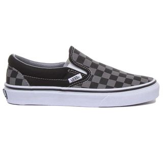 Vans Klassische Slip-On Unisex Schuhe Schwarz Grau - - Shoes - Herren - Schwarzk - 36 EU
