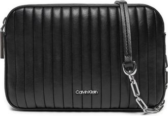 Calvin Klein Handtasche Calvin Klein Mini Line Quilt Camera Bag K60K613078 Schwarz