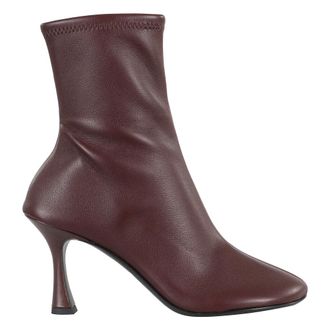 3Juin 3Juin, Femme, Chaussures, Rouge, Taille: 37 1/2 EU Bottine Merlot avec Bout Rond