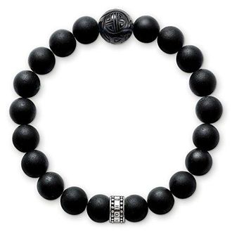 Thomas Sabo Bead Karma Scarabée perle argent 925 Onyx Noir - A1085-023-11-M