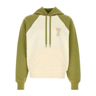 Ami Boxy Fit Hoodie mit Ami de Coeur Strickpatch - - Sweatshirts & Hoodies - Herren - Mehrfarbig - XS
