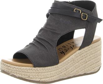 Blowfish Damen Lacey-c-Rope Espadrille Keilsandalen, Schwarz, 40 EU