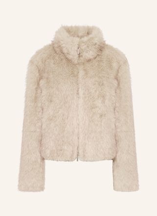 Marc Cain Kunstfell-Jacke grau