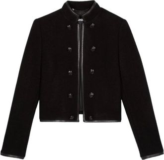 The Kooples Femme, Vestes, Noir, Taille: 40 FR Veste style officier