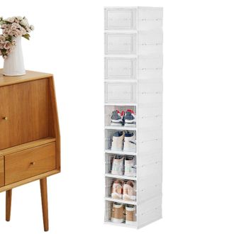 Generic Lagerregal F&uuml;r Schuhe - Transparente Lagerung Organizer F&uuml;r Schuhe | Faltbare Gestapelte Box F&uuml;r Zuhause Schlafzimmer Flur