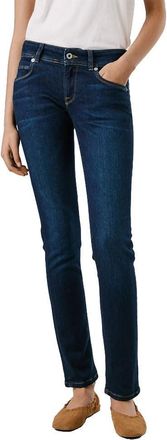 Pepe Jeans London Damen Slim Lw Iconic Brooke Jeans, Blau (Denim-6fa), 32 W/34 L