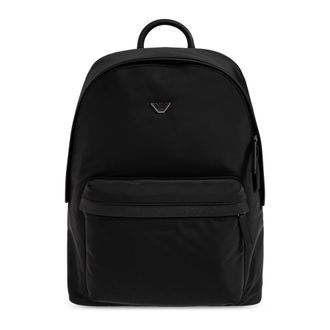 Emporio Armani Logo Rucksack - - Bags - Herren - Schwarzk - ONE SIZE