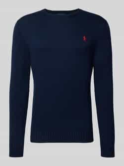 Polo Ralph Lauren Strickpullover mit gerippten Abschl&uuml;ssen