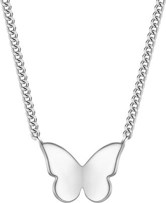 Glanzst&uuml;cke M&uuml;nchen Halskette - Sterling Silber Halskette Schmetterling - Gr. unisize - in Silber - f&uuml;r Damen