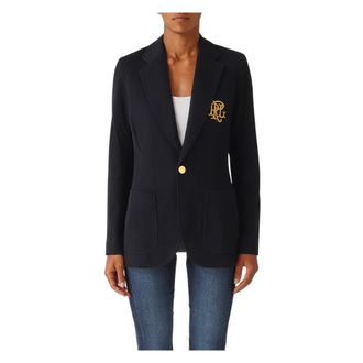 Polo Ralph Lauren Femme, Vestes, Bleu, Taille: 34 FR Single-Breasted Blazer