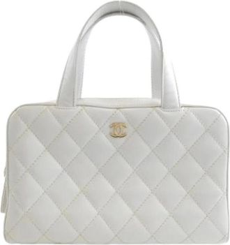 Chanel Pre-owned Sac &agrave; main Wild Stitch en cuir de veau - Femme - Pre-owned - Blanc - Taille: ONE Size