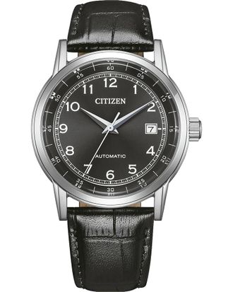 Citizen Automatik Dress Watch Leder schwarz, 40mm Herrenuhr NJ0210-05E