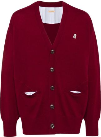 Undercover Cardigan mit Schaf-Patch - Rot