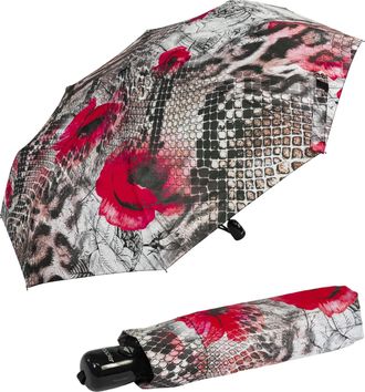 Doppler Damen Regenschirm Serpent - Taschenschirm Auf-Zu-Automatik