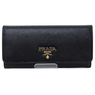 Prada Pre-owned Lange Geldb&ouml;rse (zweifach faltbar) - - Pre-owned - Damen - Schwarzk - ONE SIZE