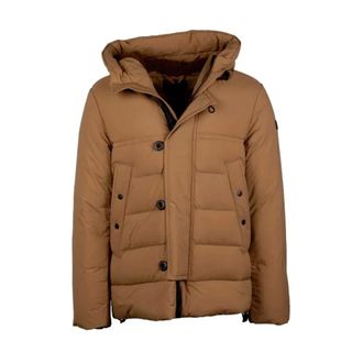 Peuterey Doudoune zipp&eacute;e &agrave; capuche - Homme - Vestes - Brun - Taille: XL