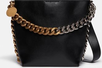 Stella McCartney Frayme Bucket Bag, Woman, Black