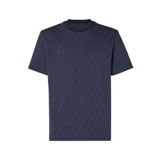 Fendi T-Shirt - - Tops - Herren - Blau - 2XL