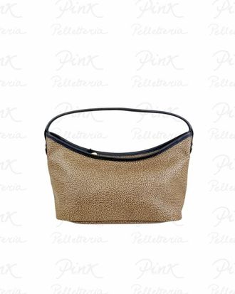 Borbonese Femme, Sacs, Beige, Taille: ONE Size Flight Borsa Hobo S