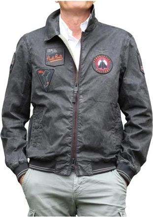 Aeronautica Homme, Vestes, Noir, Taille: 2XL Bomber Jacket