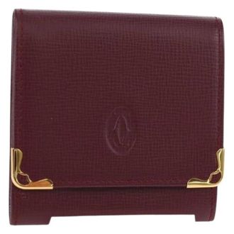 Cartier Porte-monnaie vintage doccasion - Femme - Pre-owned - Rouge - Taille: ONE Size