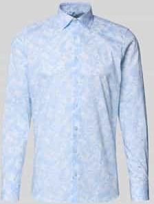 Olymp Level 5 Slim Fit Business-Hemd mit Kentkragen