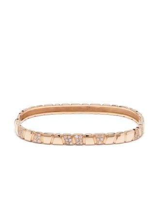 Loyal.e Paris 18kt Ride & Love Wei&szlig;goldarmreif mit Diamanten - Rosa