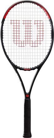 Wilson Tennisschläger Pro Staff Precision 103, Carbonglasfaser, Kopflastige Balance, 285 g, 69,2 cm Länge, Black / Red