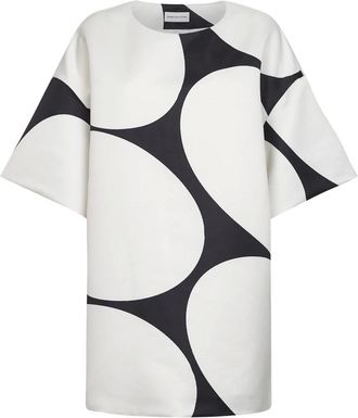Dries Van Noten Femme, Robes, Multicolore, Taille: 42 FR Minirobe Imprim&eacute;e Ellipses Oversized